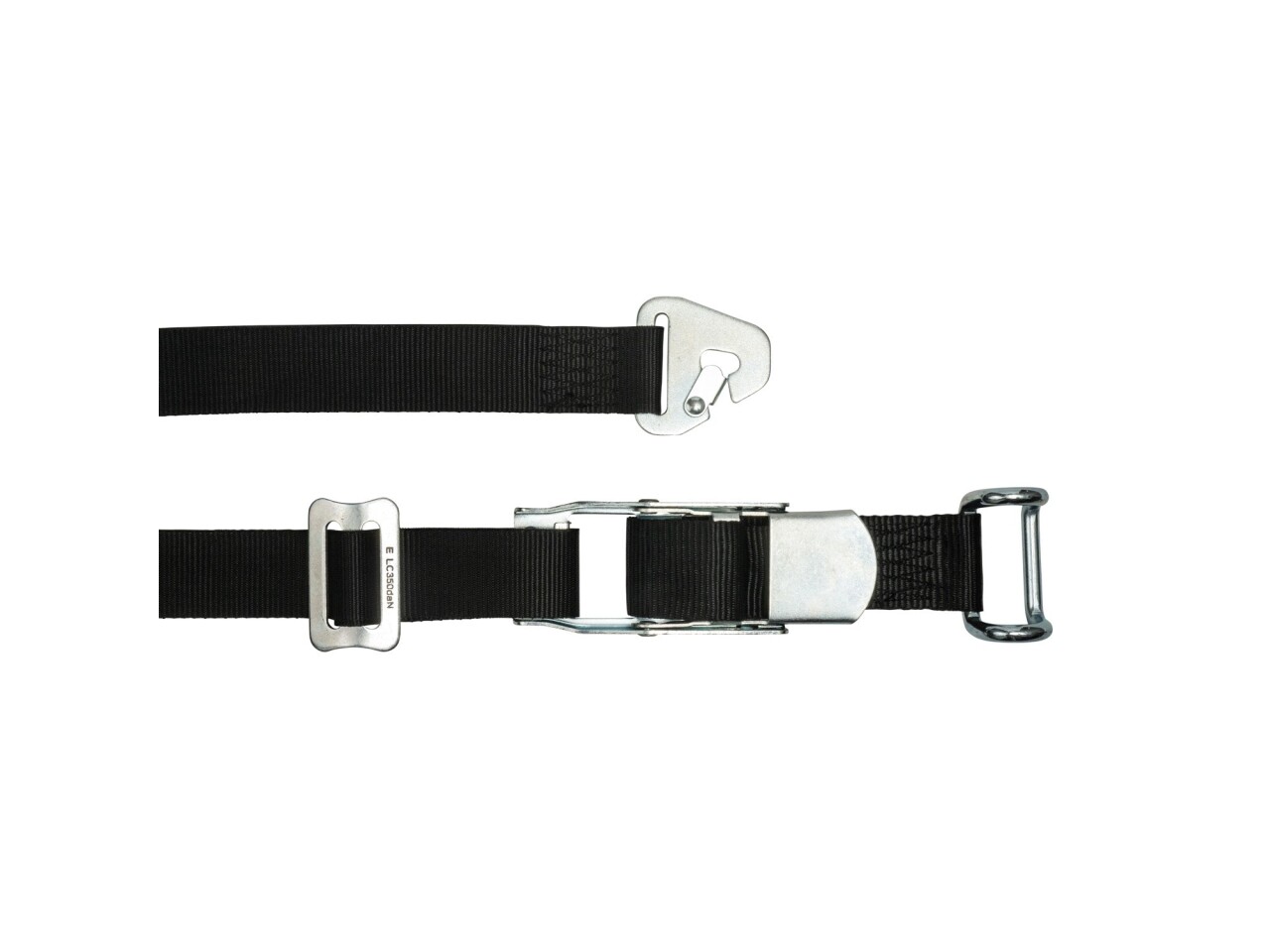 Internal Curtainsider Strap with Snap Hook & Rave Hook